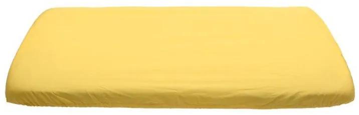 Kaarsgaren Prostěradlo bavlněné plátýnko 70 x 140 cm Žluté