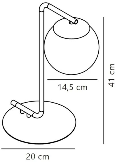 Nordlux - Stolní lampa GRANT 1xE14/40W/230V černá