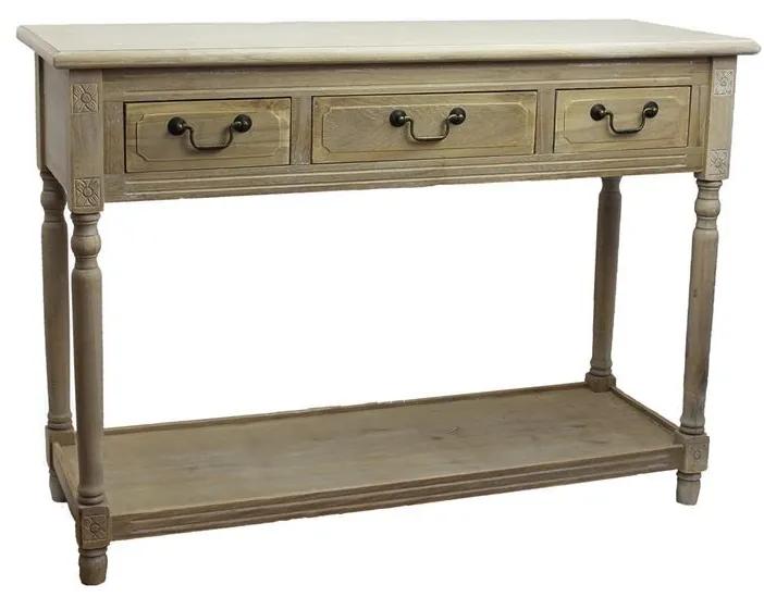 Dřevěný stůl 3 zásuvky  D0540 2