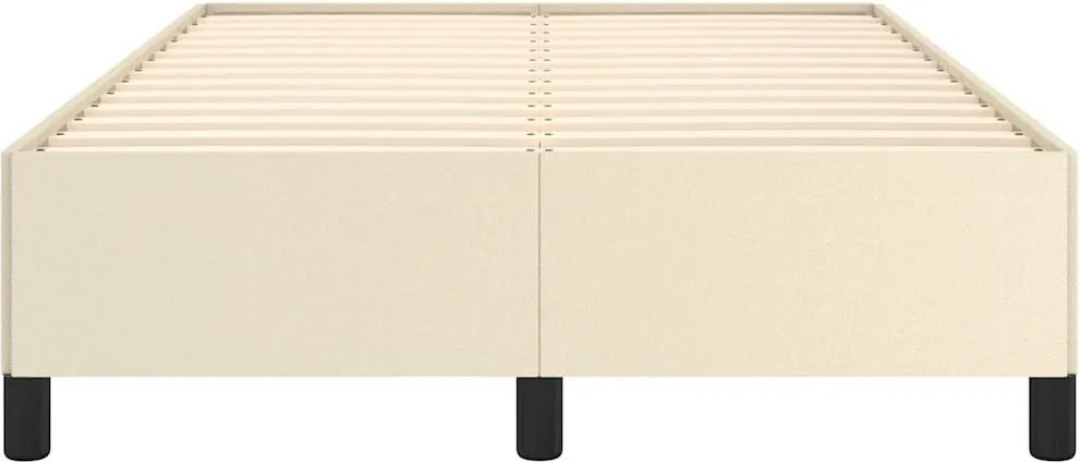 Rám postele bez matrace krémový 120x190 cm umělá kůže 3269647