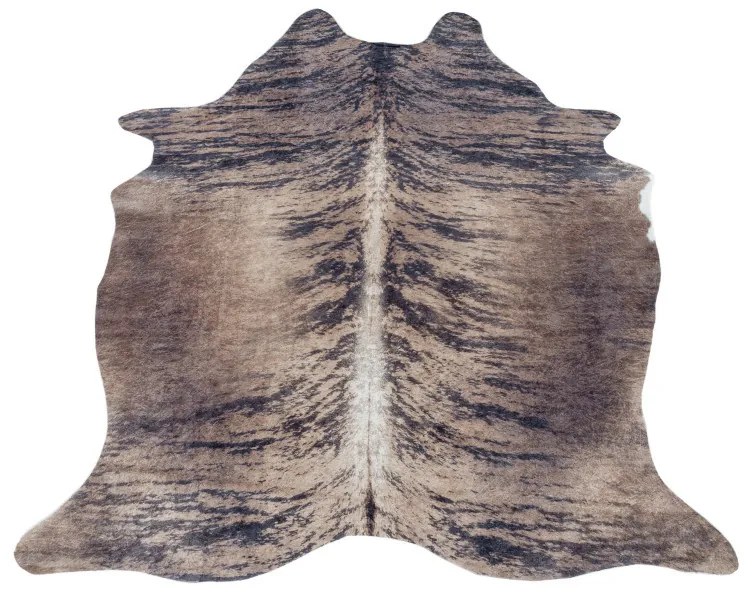 Ayyildiz, Kusový koberec Etosha 4115 brown (tvar kožešiny), 150x200 tvar kožešiny, hnědá, chodba / předsíň