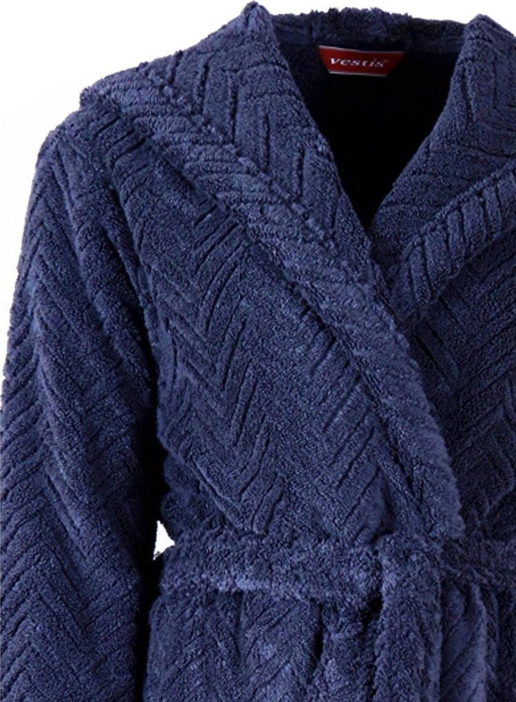 Bavlněný župan Athena s kapucí tmavě modrá 31 16 5952 unisex - S