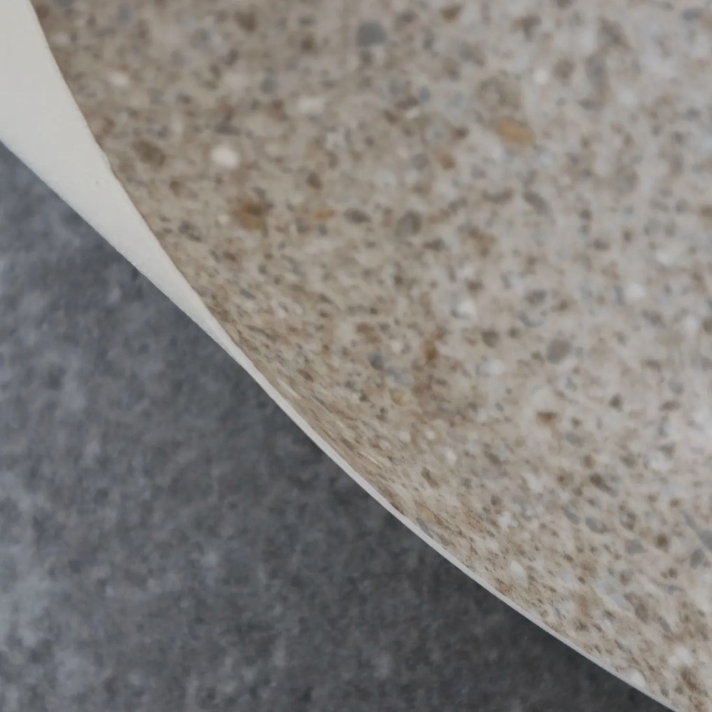 Gerflor, PVC podlaha - lino AladinTex 0711 Gravel, na míru, šíře 4m, béžová, bez podkladu, ložnice