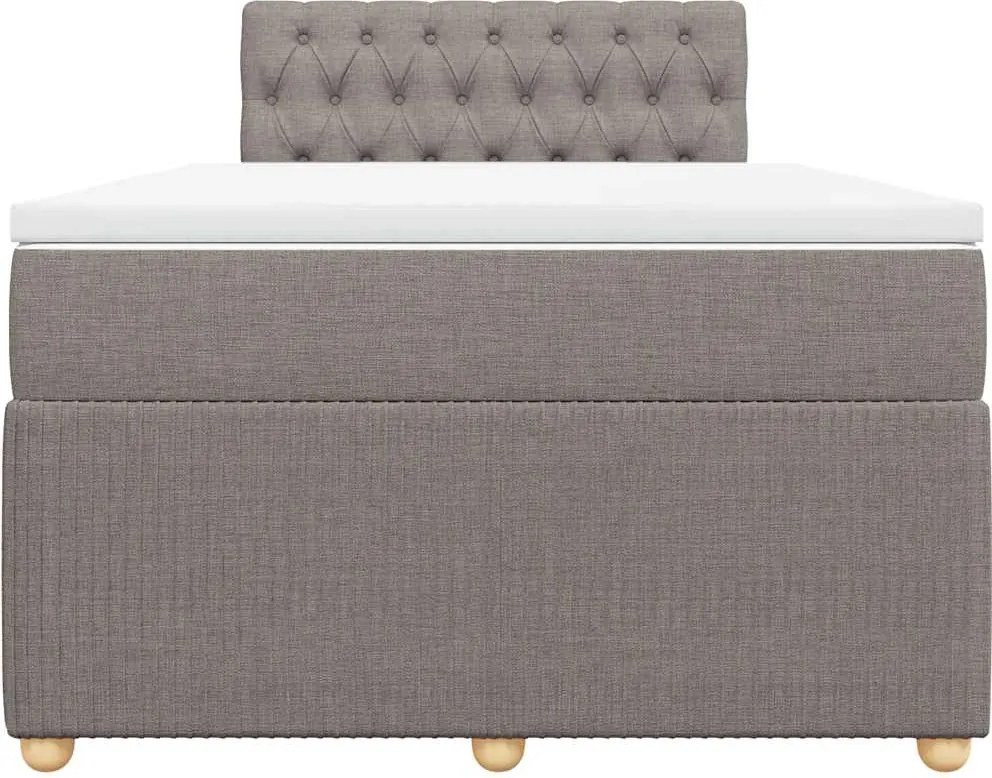 Box spring postel s matrací taupe 120x190 cm textil 3287406