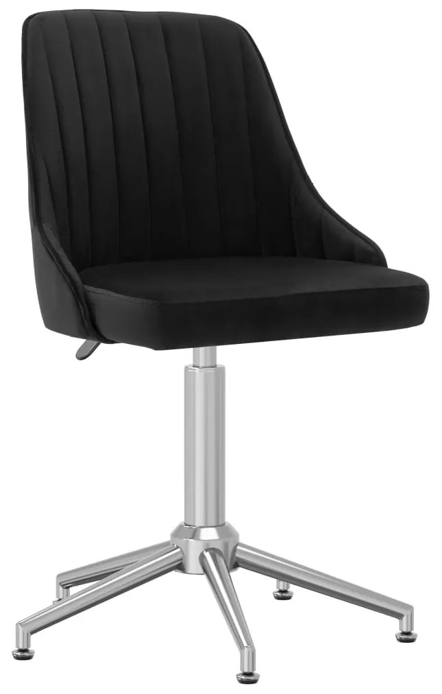 3090032 vidaXL Otočná kancelářská židle černá samet