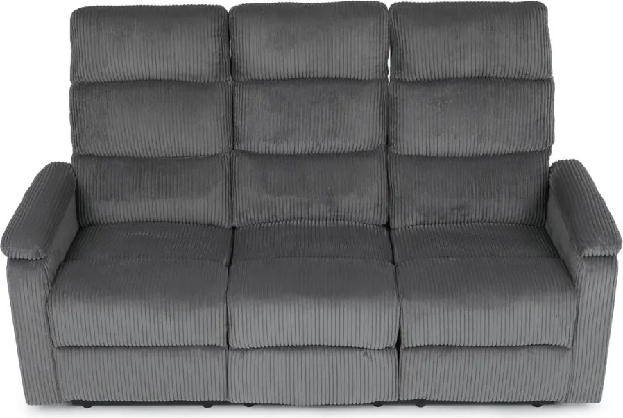 Sedací souprava, polohovací, šedá, manšestrová látka, ASD-C5981 GREY6