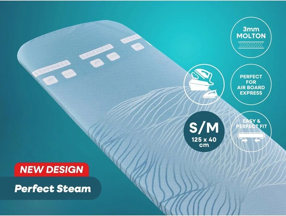 Potah na žehlicí prkno 125x40 cm Perfect Steam S/M – LEIFHEIT