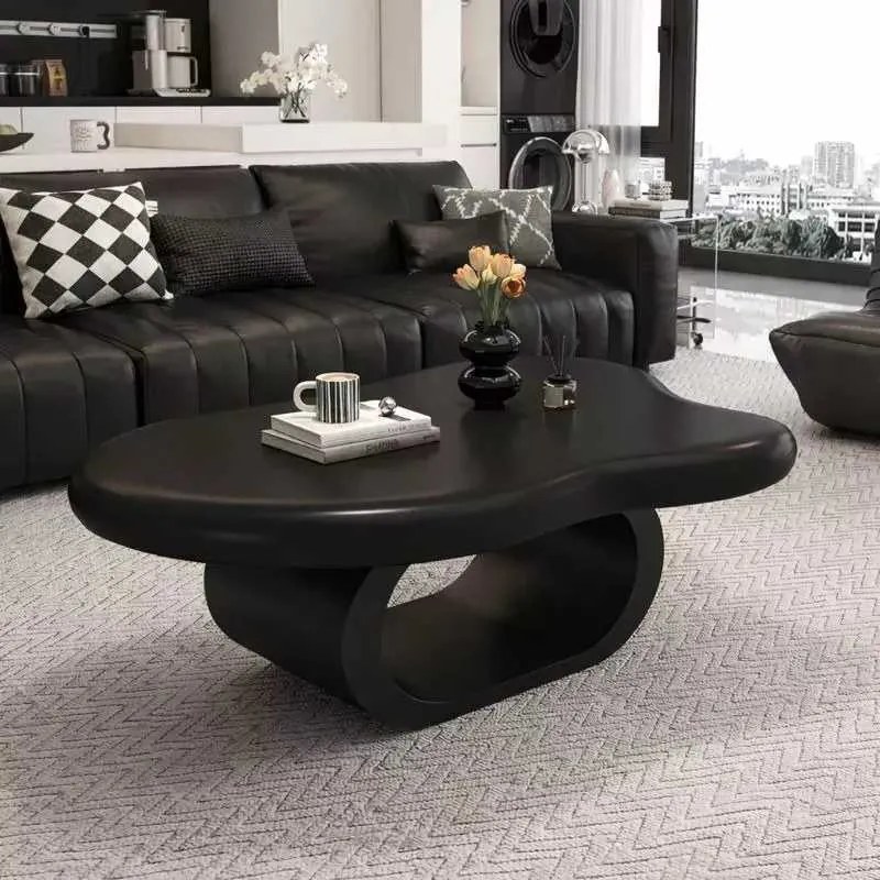 LuxuryForm DESIGN Konferenční stolek DECO 120 × 79 cm – černý, černá podnož