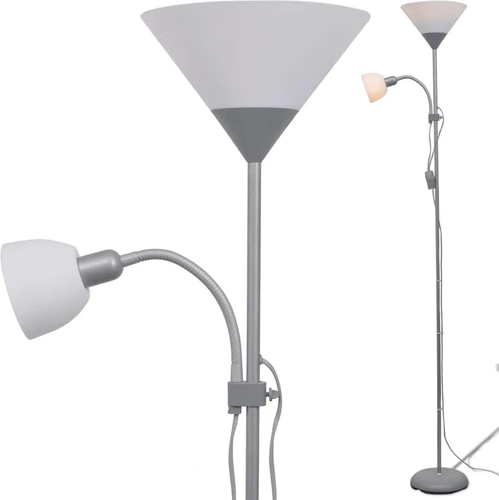 Stojací lampa šedá 242732