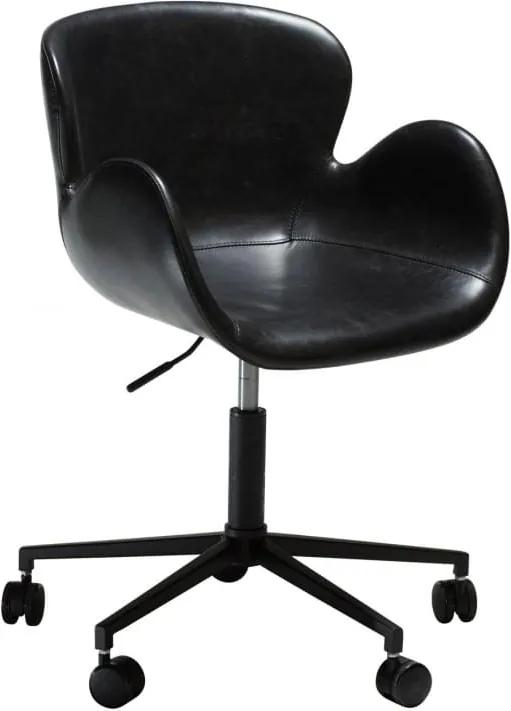 Kancelářská židle DanForm Gaia, ekokůže, vintage černá