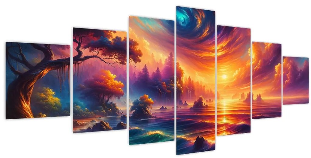 Obraz - Magický svět (210x100 cm)