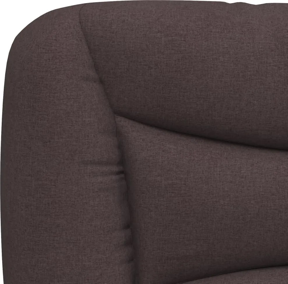 Postel s matrací Hvar tmavě hnědá 90 x 200 cm textil 3208509