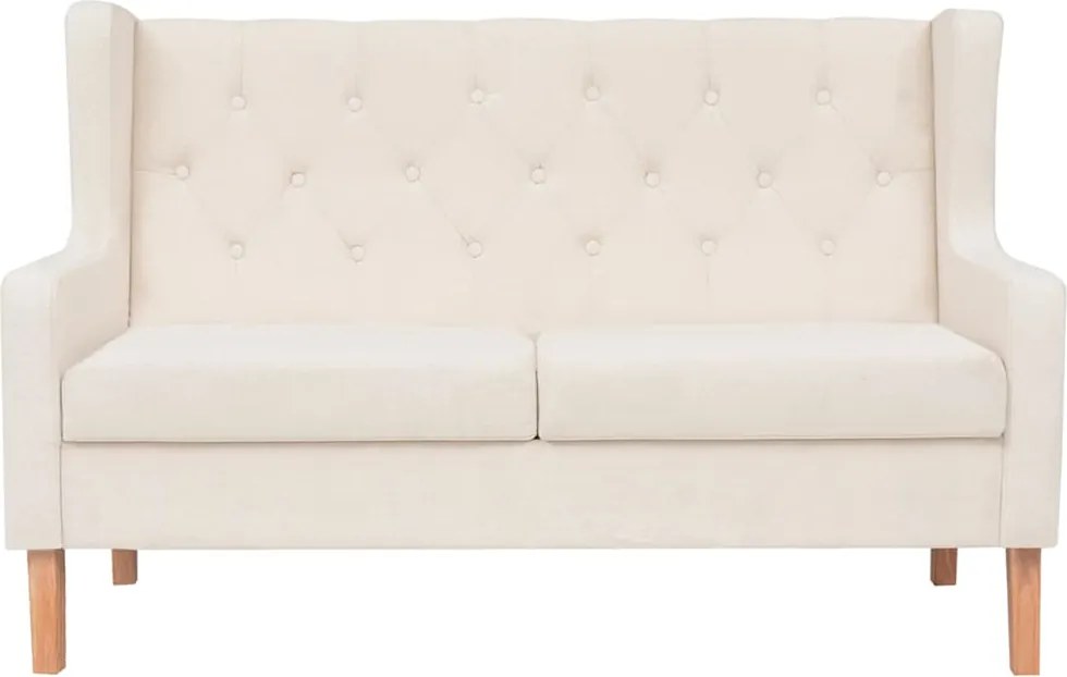 Sedací souprava 3 kusy textil krémově bílá 274931
