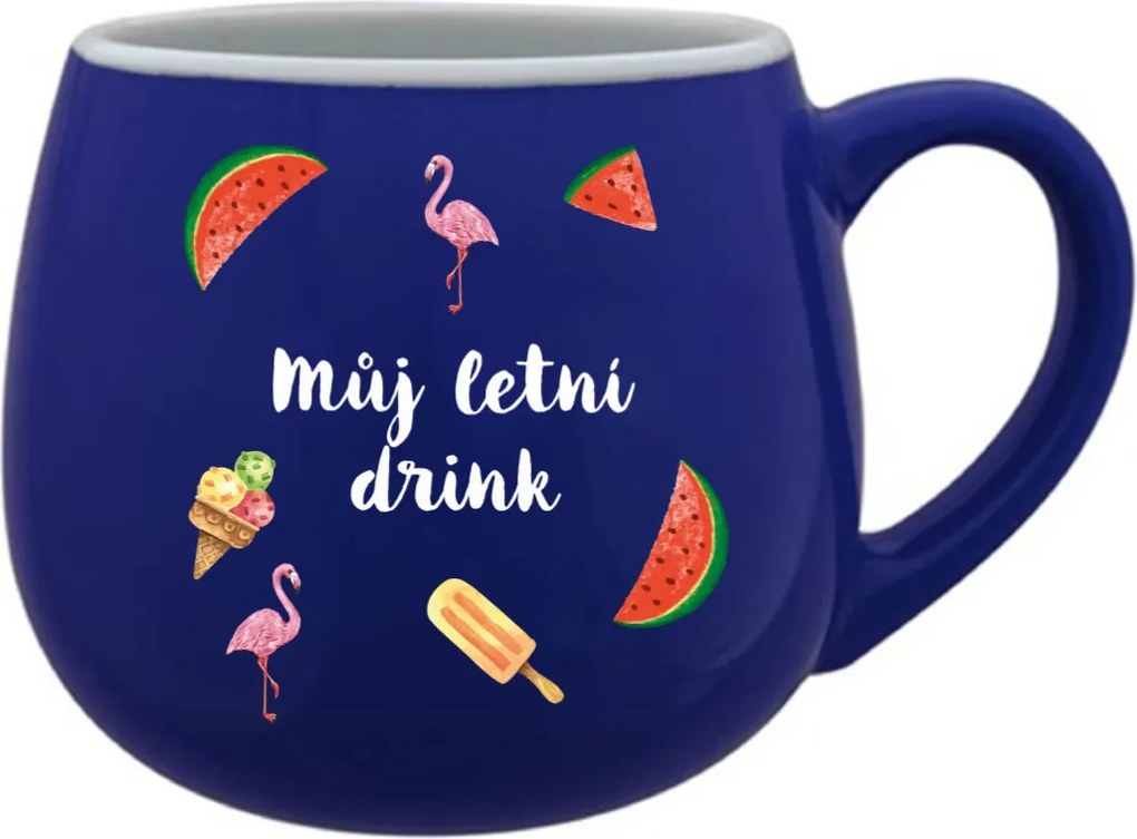 Personalizovaný keramický buclatý hrneček s letním mixem