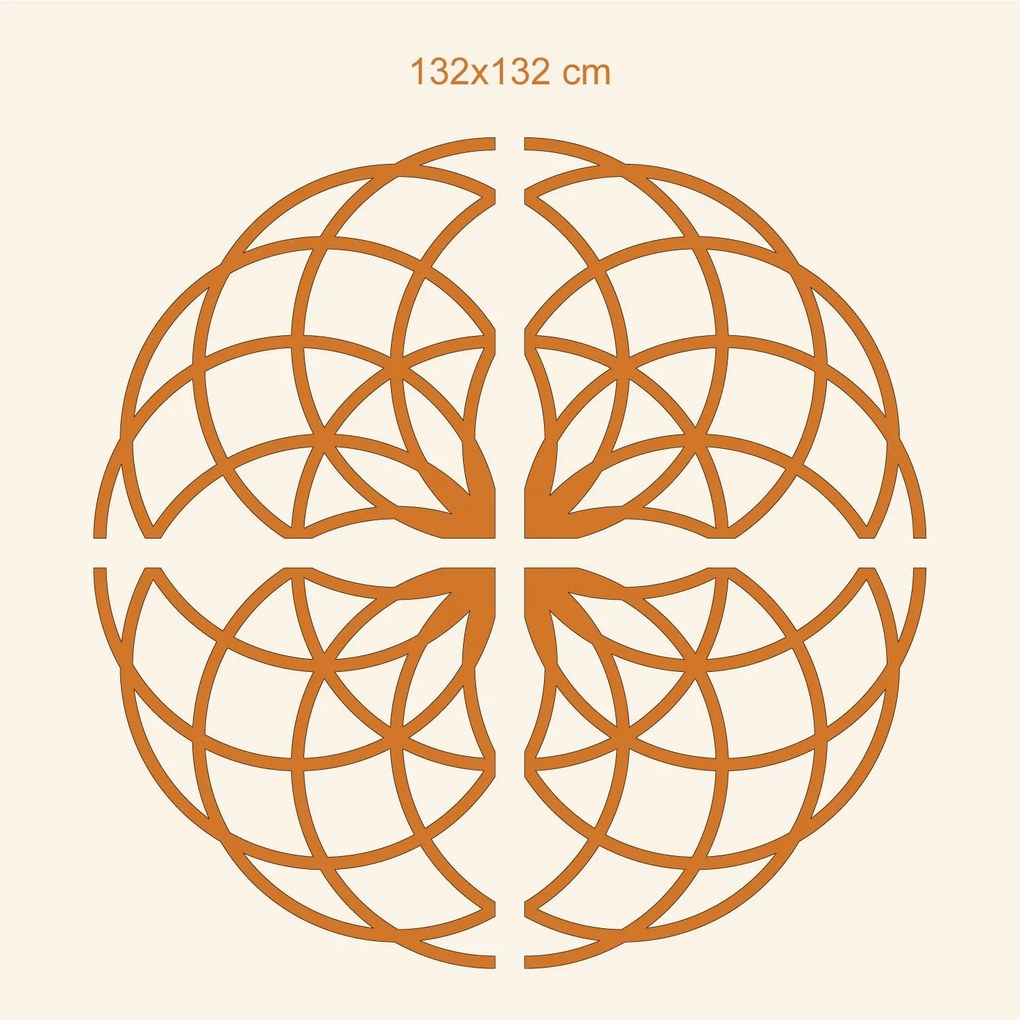 DUBLEZ | Posvátná geometrie - Symbol květ života | Obraz