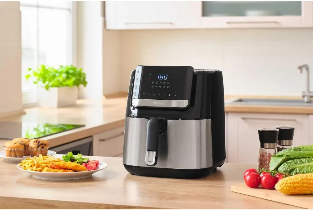 Sencor SFR 6600SS - Chytrá horkovzdušná fritéza