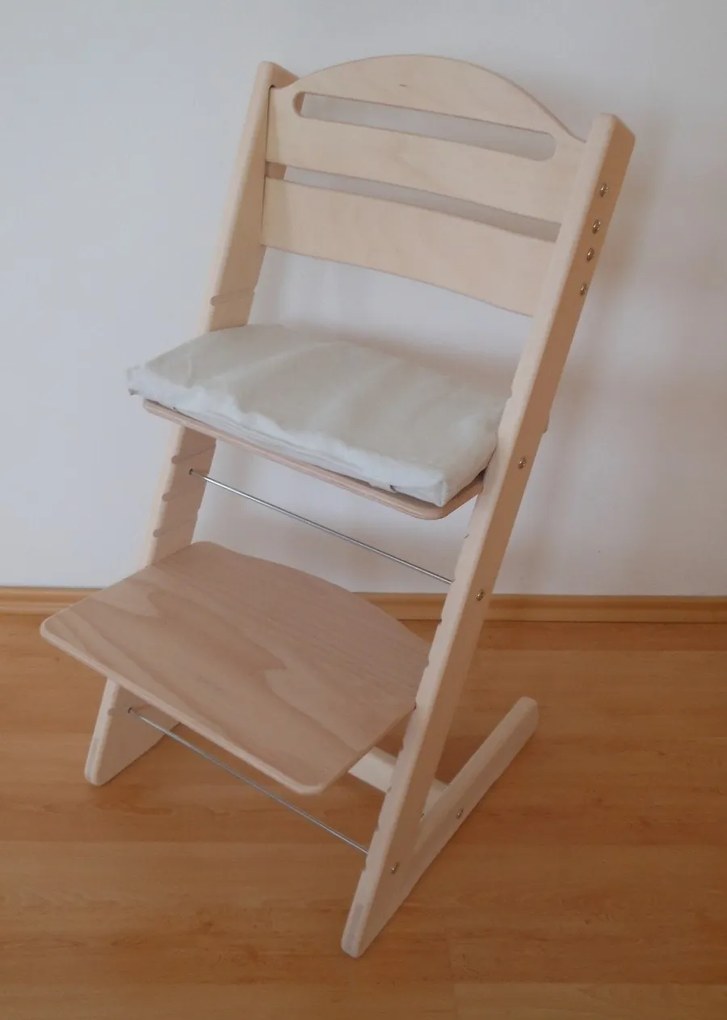 Rostoucí židle Jitro Baby přírodní bez laku