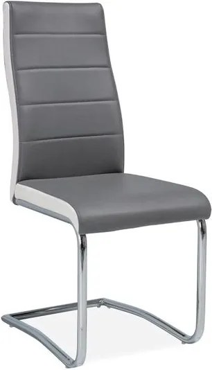 Jídelní židle H-353 - šedá/bílá