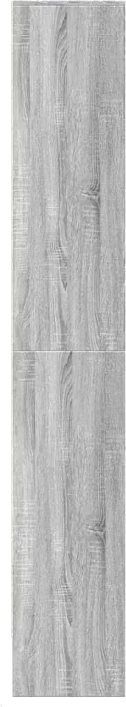 Skříň highboard s LED šedá sonoma 69 x 32,5 x 200 cm kompozit 3307910