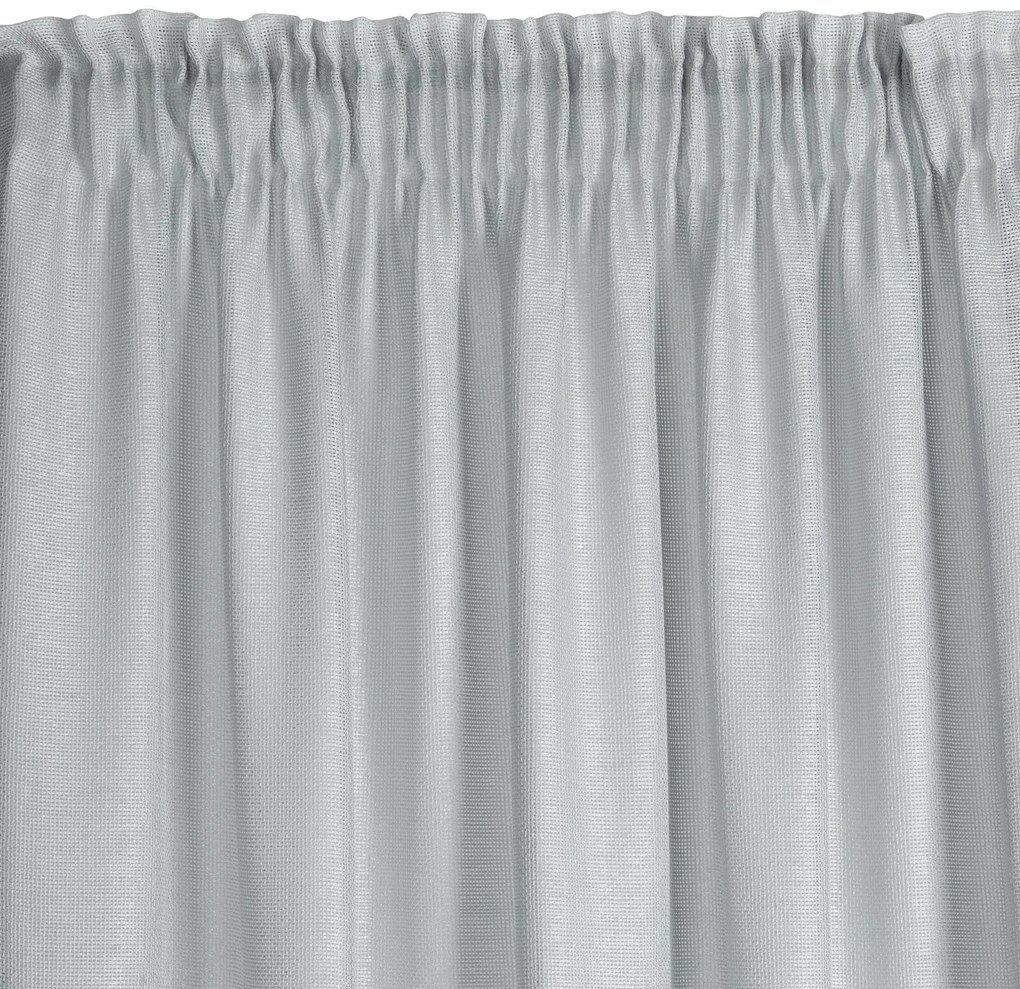 ZÁCLONA NA PÁSCE CELINE 140X270 CM STŘÍBRNÁ