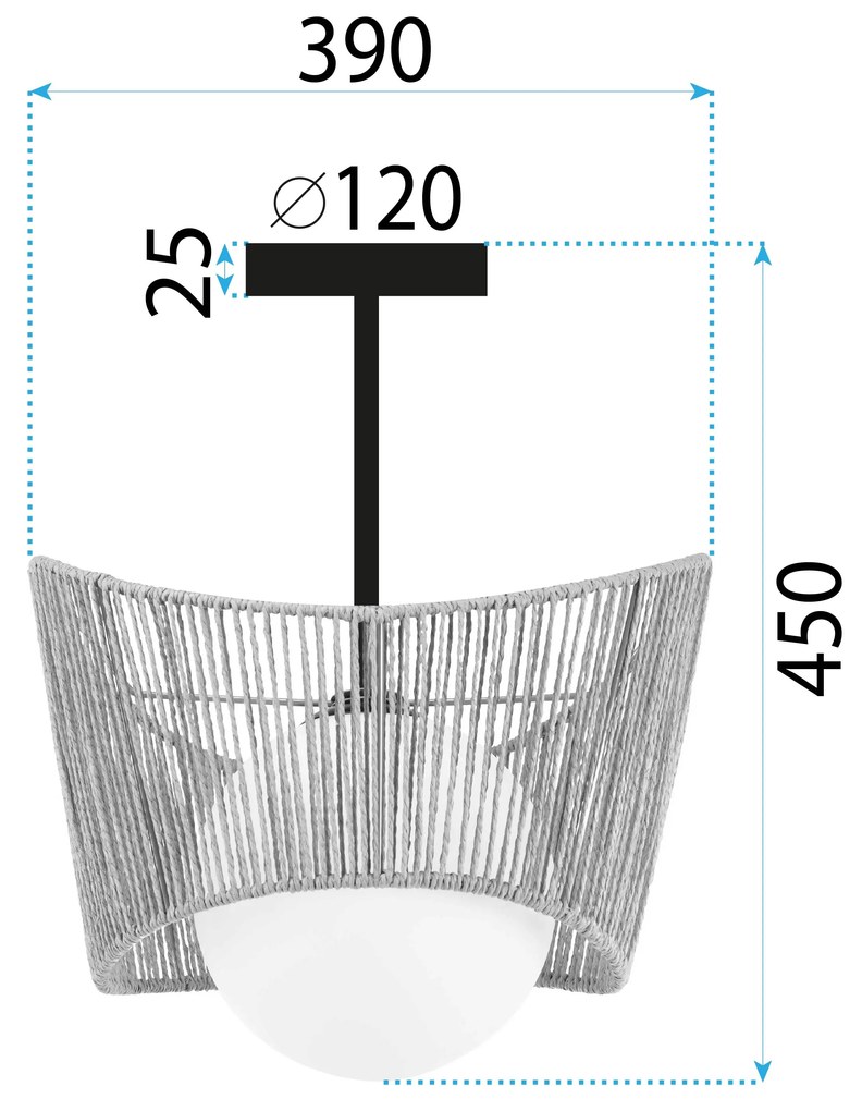Toolight Moderní BOHO závěsné osvětlení APP1589-1CP