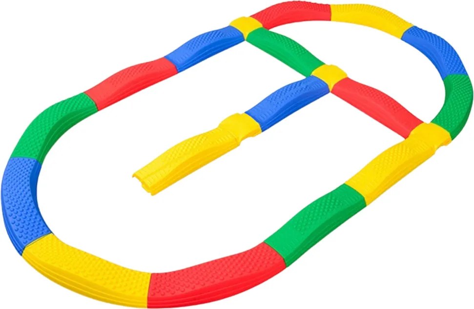 LEAN Toys Senzorická dráha balanční desky 16 ks protiskluzové spoje