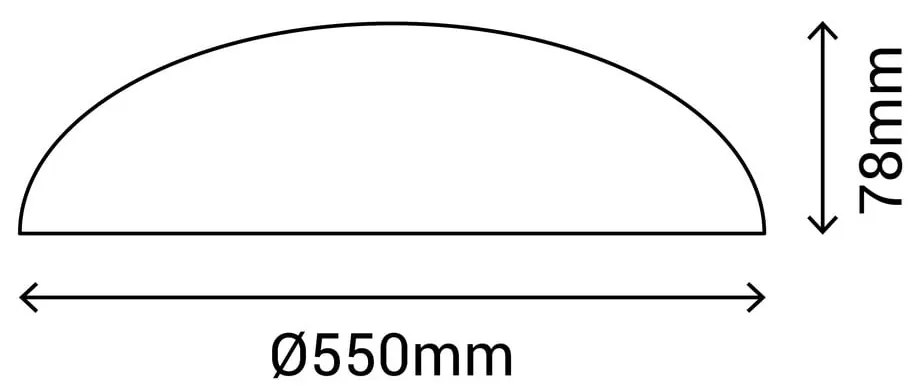Bílé stropní svítidlo SULION Färg, ø 55 cm