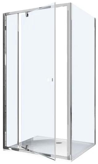 Ravak Pivot Sprchové dveře se segmentem 120 cm transp.sat. 03GG0U00Z1 PDOP2-120