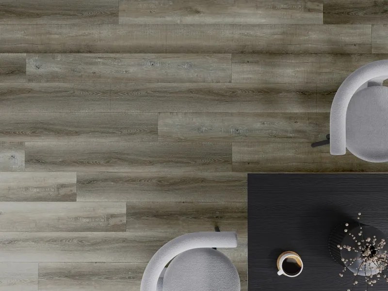 Mexen Aspen vzorek SPC vinylových panelů 6,5 mm, podložka IXPE 1,5 mm, 4 V-drážka, Dub - F1012-S