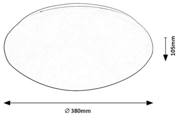 Rabalux 71134 - LED Stropní svítidlo se senzorem LUCAS LED/24W/230V IP44 4000K