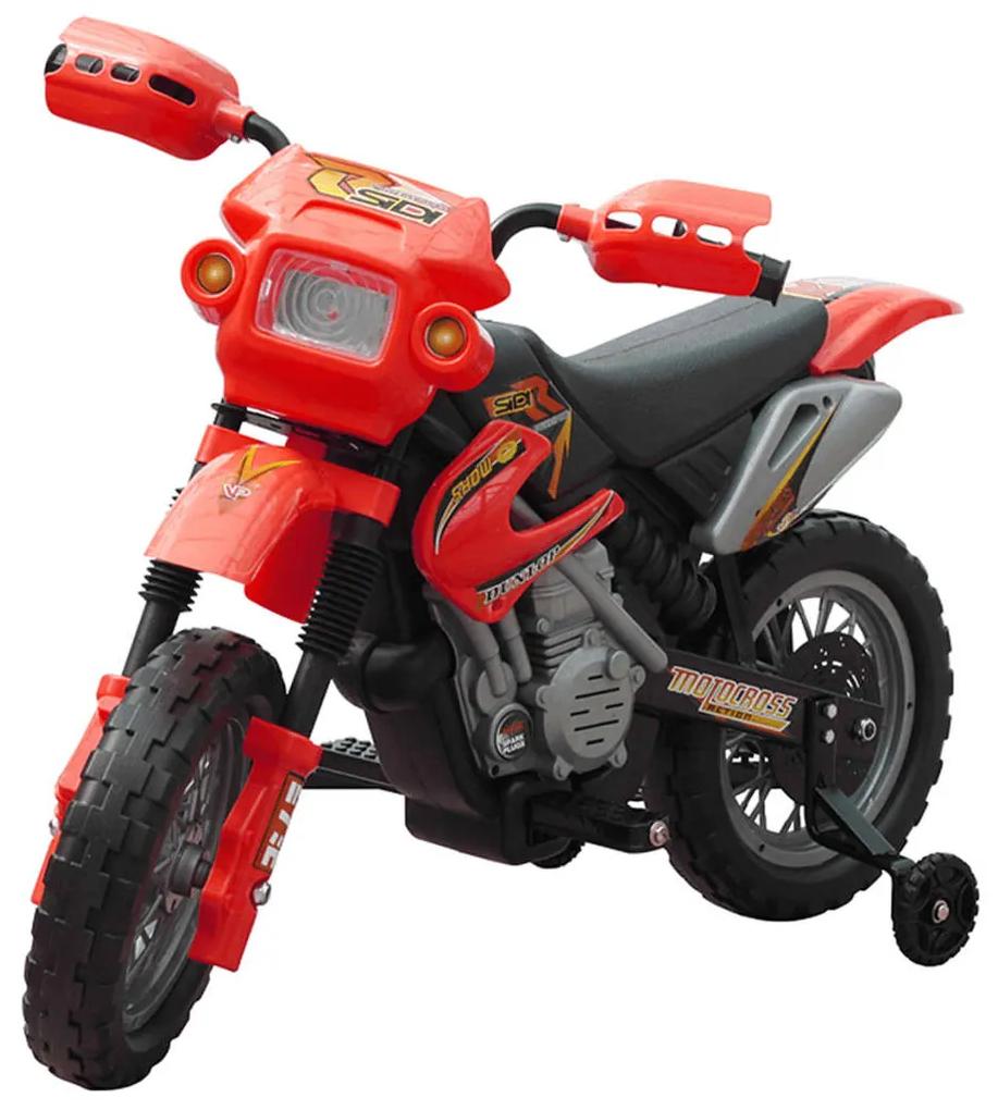 80054 vidaXL Elektrická dětská motorka - červená