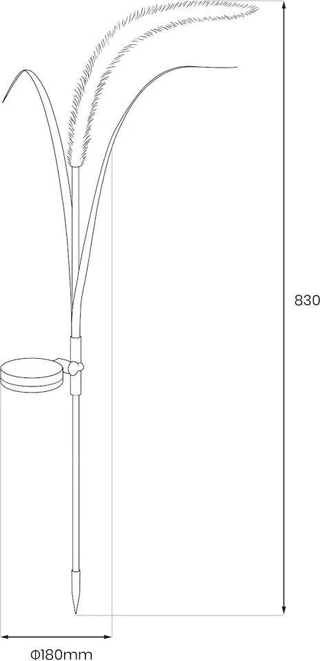 Exteriérové ​​solární zapichovací svítidlo Setaria