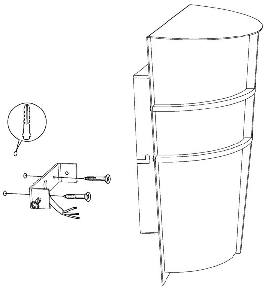 Eglo 94138 - LED Venkovní nástěnné svítidlo BREGANZO 2xLED/2,5W/230V IP44