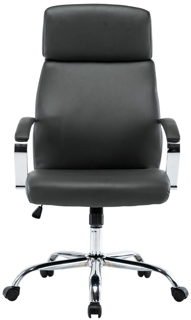Kancelářská židle Caistor - umělá kůže | šedá