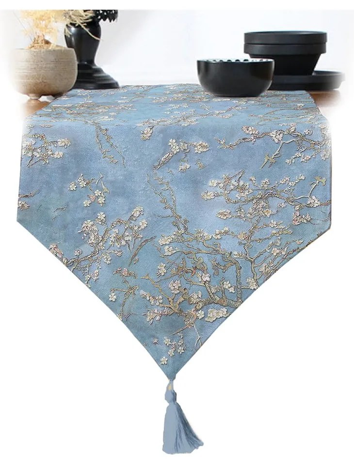 Běhoun na stůl 45x140 cm Blue Spring – Minimalist Cushion Covers