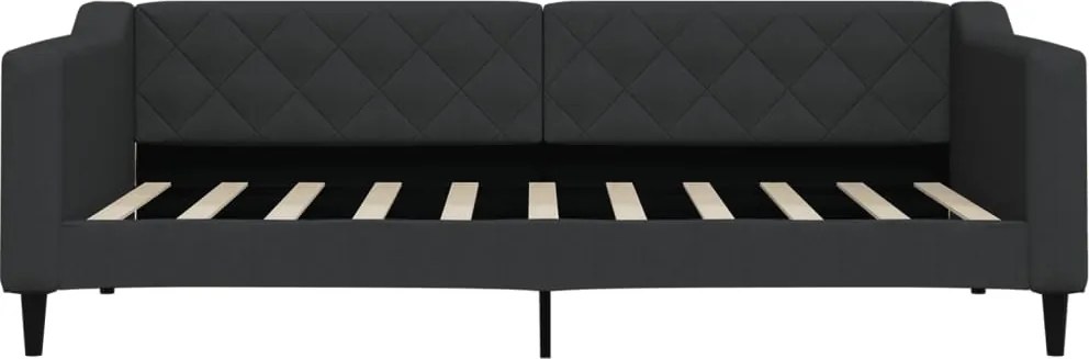 Válenda s přistýlkou černá 90 x 190 cm textil 3197438