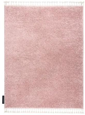 koberec BERBER 9000, růžový střapce, Maroko Shaggy velikost 160x220 cm | krásné koberce cz