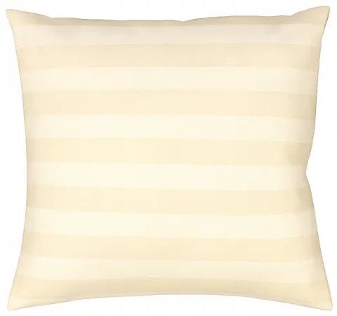 Dadka Povlak na polštář atlas grádl šampaň proužek 2 cm  40x40 cm
