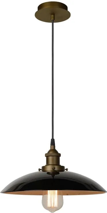 LUCIDE BISTRO - Pendant light - Ø 32 cm - Black