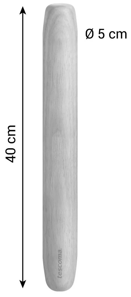 TESCOMA Váleček na pizzu dřevěný DELÍCIA 40 cm, ø 5 cm