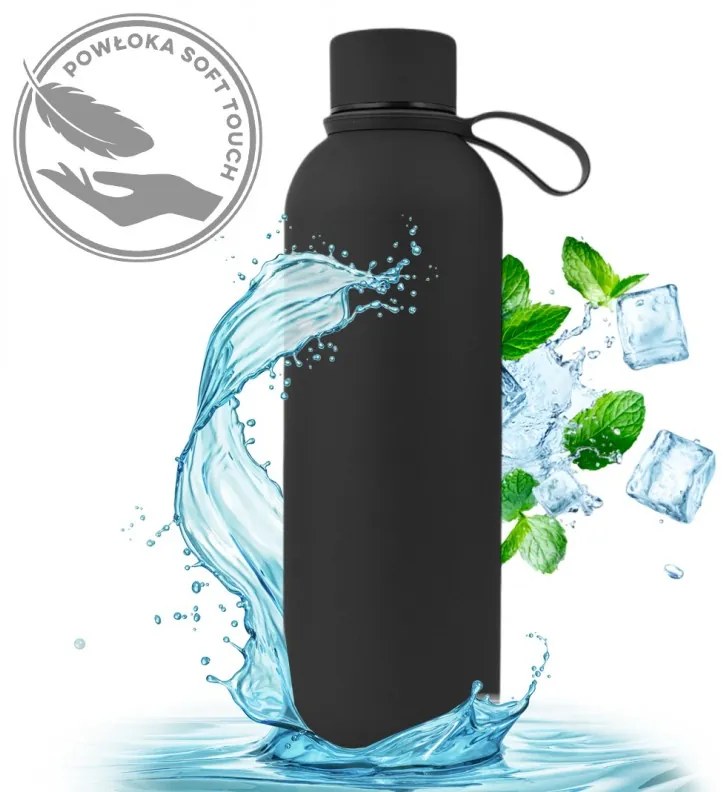 Flamenco Mystique Termoláhev Bidon 500ml Soft Touch Černá Nerezová Ocel BD46CZ