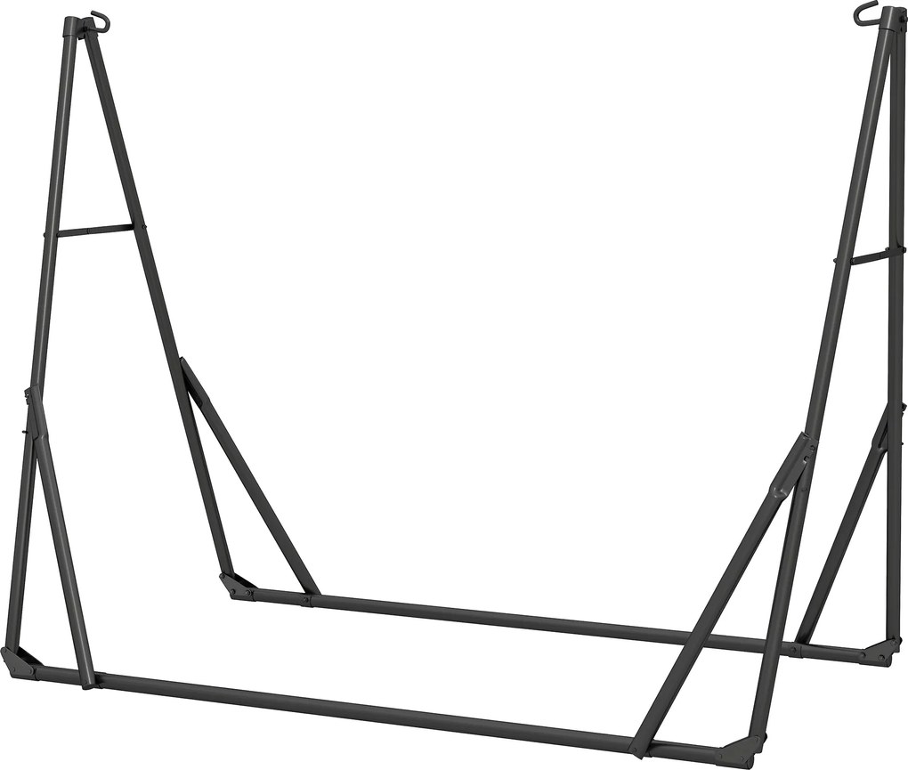 Skládací stojan na houpací síť Outsunny — nastavitelný 175–290 cm, přenosný ocelový rám s taškou, nosnost 120 kg | Aosom