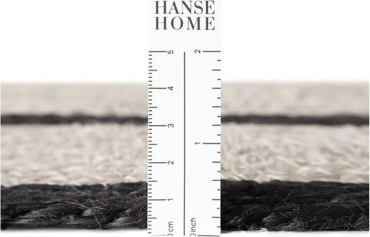 Oboustranný/ručně tkaný jutový kulatý koberec ve světle přírodní barvě ø 200 cm Lina – Hanse Home