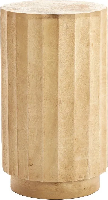 Kulatý odkládací stolek z mangového dřeva ø 35 cm Ellena – Light & Living