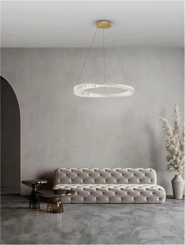 Závěsné LED svítidlo NOVA LUCE AURELIA 43W 3500K 9333062 stmívatelné Triac