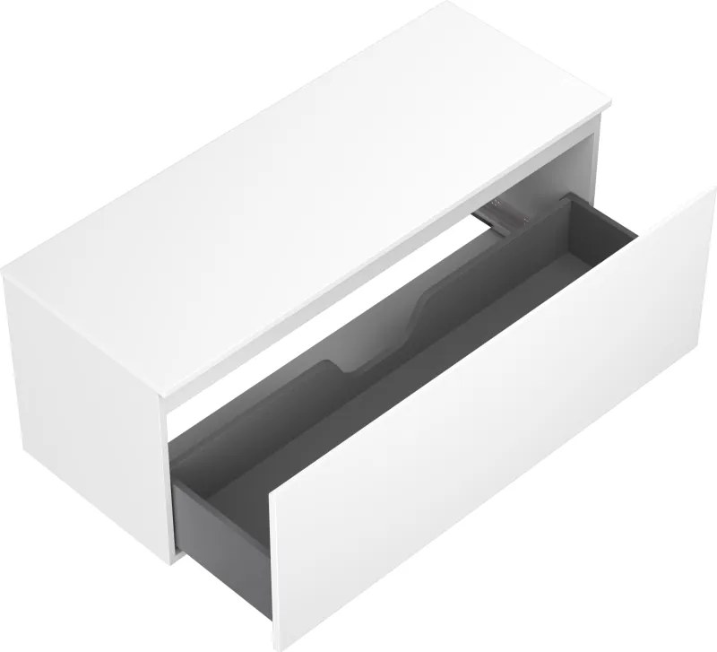 Mexen Orio, koupelnová skříňka 120 cm s horní částí, 1 zásuvka, bílá matná, 91A10-12047-1-BFC01
