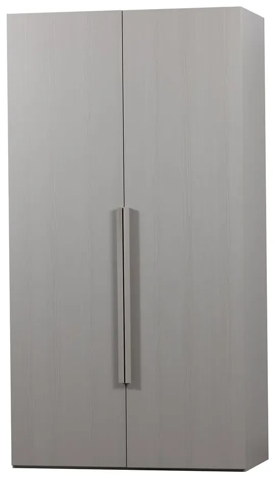 Šedá modulární skříň v dekoru ořechu 110x210x58 cm Rens – WOOOD