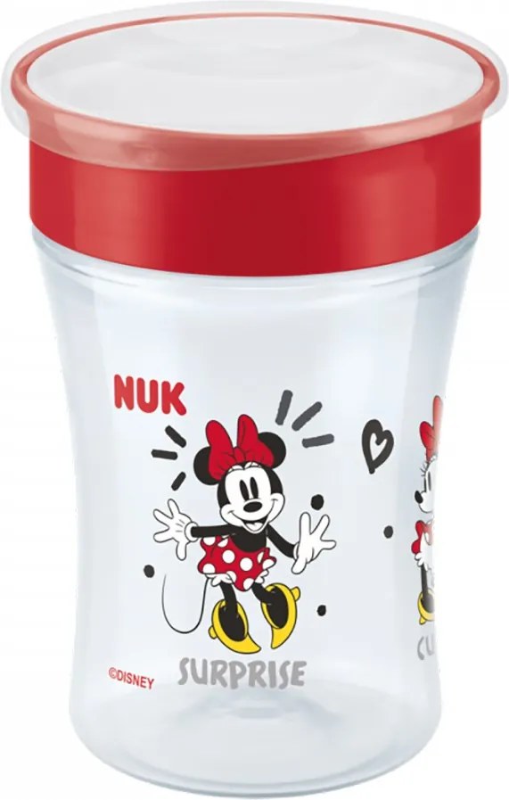 Dětský hrníček Magic NUK Cup Minnie (8+ m.) NUK 360° 230 ml