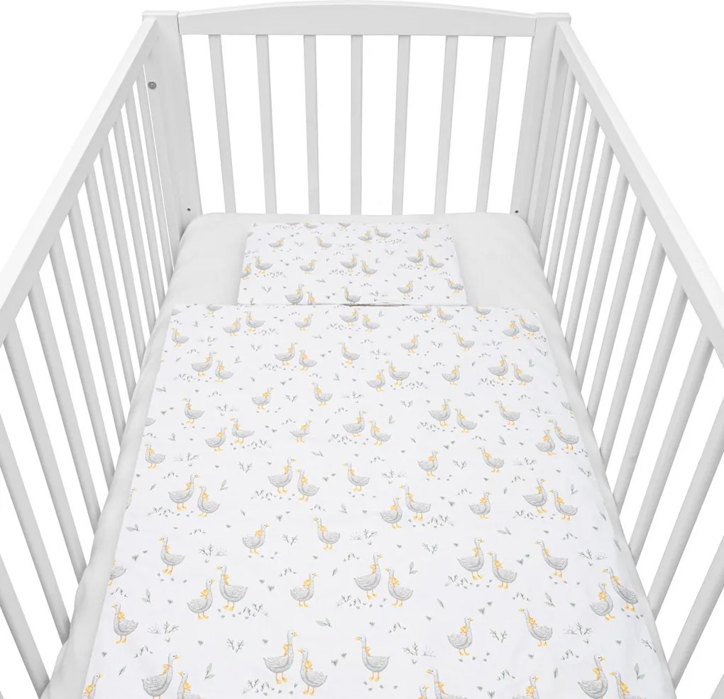 Bavlněný set do postýlky s výplní New Baby Husičky 90x120cm