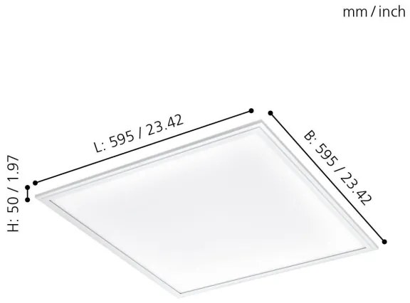 Eglo 32813 - LED Stropní svítidlo SALOBRENA LED/40W/230V